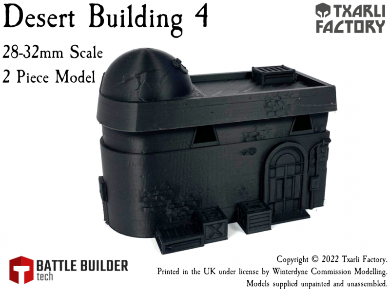 Txarli Factory Desert Building 4 – Winterdyne Commission Modelling Shop