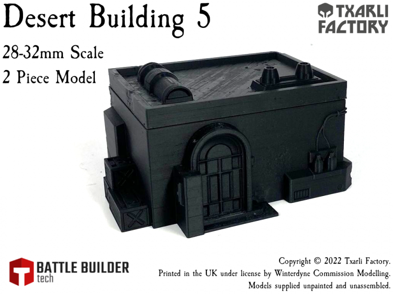 Txarli Factory Desert Building 5 – Winterdyne Commission Modelling Shop