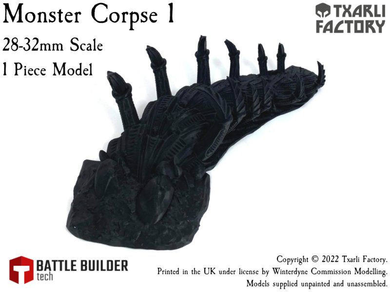 Txarli Factory Monster Corpse 1 Tyranid like Terrain 40k Stargrave Sci ...