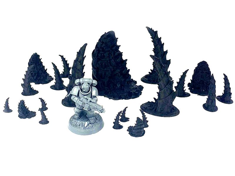 Txarli Factory Scaled Alien Tentacles Tyranid like Base Basing Scenery ...