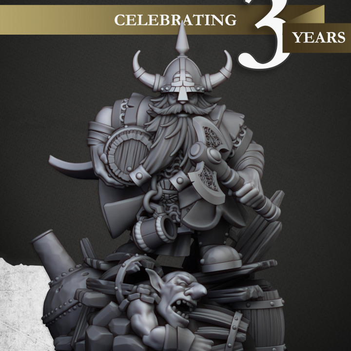 Highlands Miniatures Dwarf Brewmaster – Suits Warhammer The Old World ...